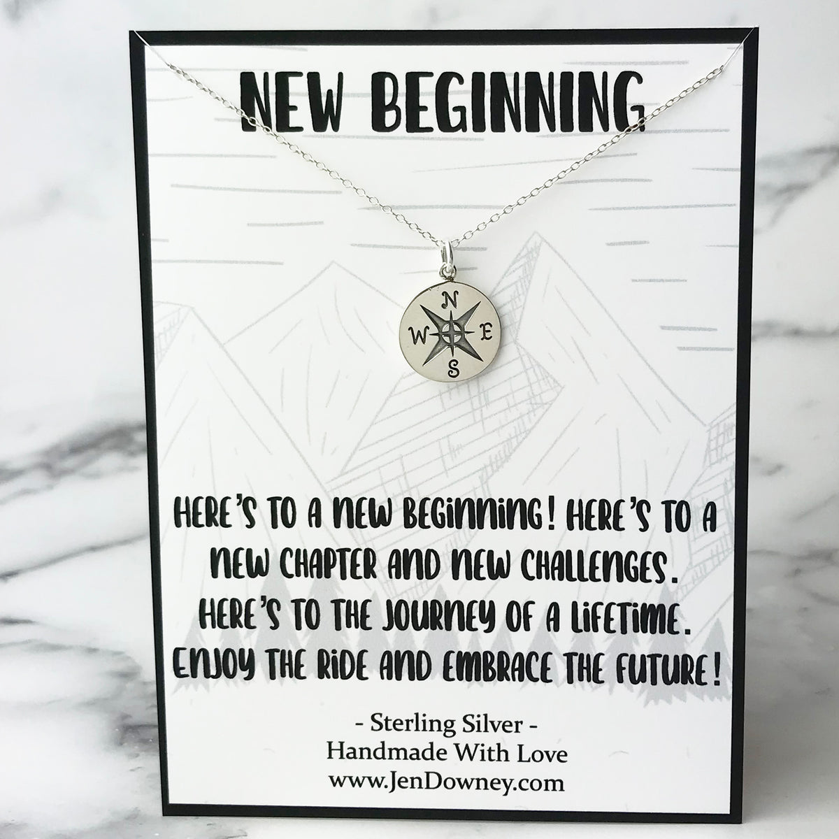 Embrace the journey black necklace store