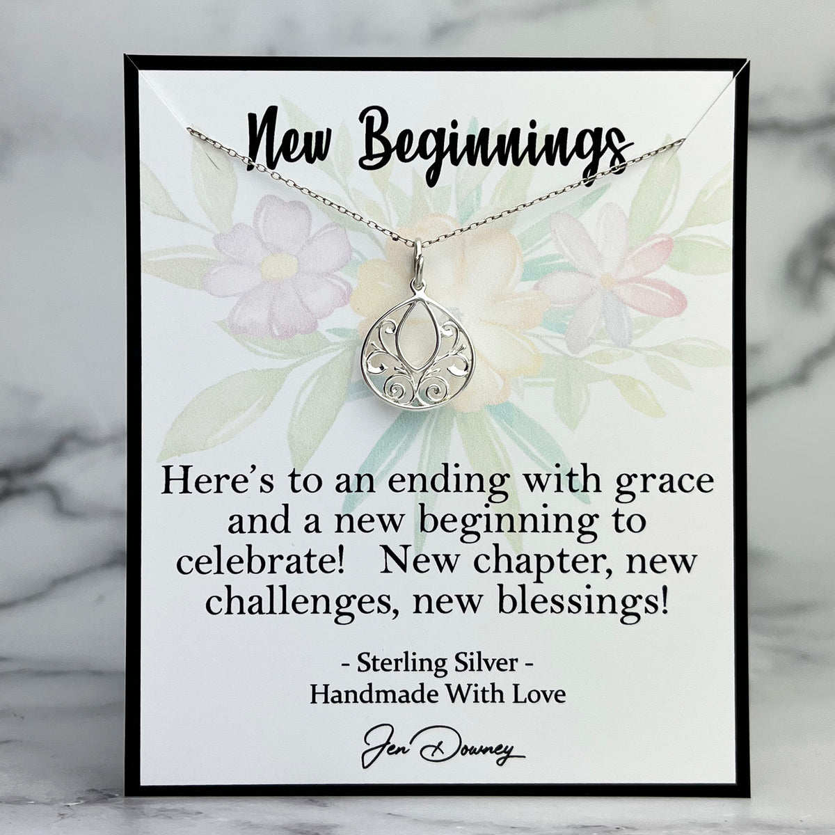 New Chapter Fresh Start Gift Inspirational Sterling Jewelry – Jen Downey